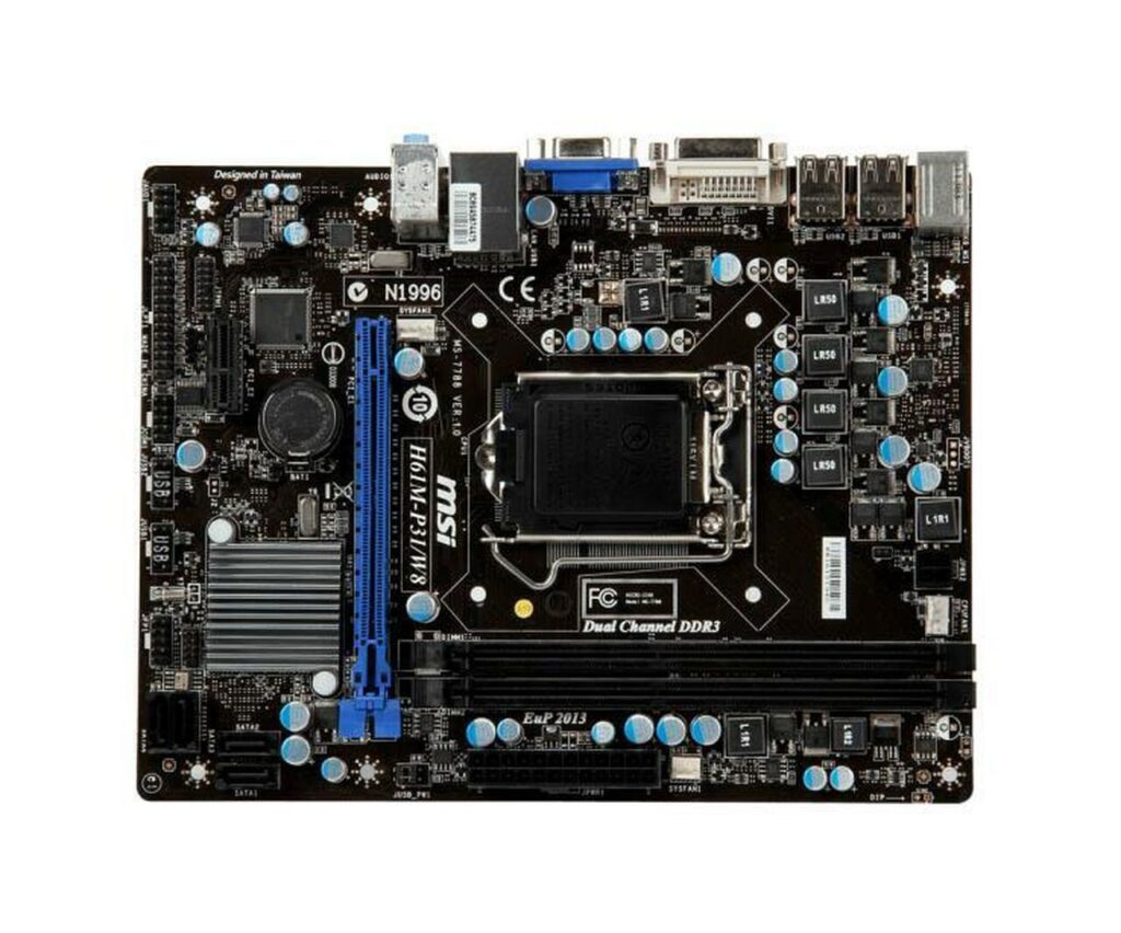 H61 3RD GEN MOTHERBOARD MSI H61M-P31/W8 MICRO ATX (USED)