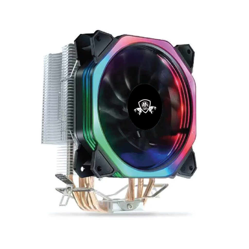 HF-400 RGB CPU COOLER HEATSINK FAN 6 PIPE CYLINDER WITH RGB