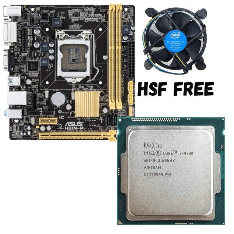 i5 4570 4TH GEN MOTHERBOARD PROCESSOR ASUS H81M-P-SI PACKAGE