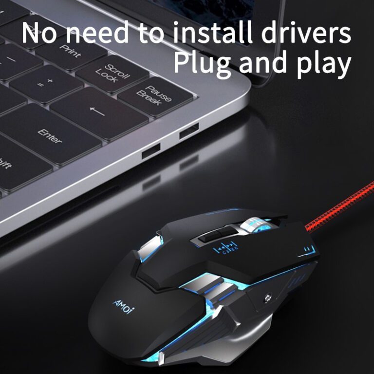 AMOi G9 BLACK SPORTS RGB GAMiNG MOUSE OPTICAL USB WIRED MICE