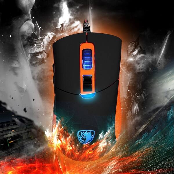SADES GUNBLADE S16 RGB GAMING MOUSE USB WIRED CUSTOMIZABLE