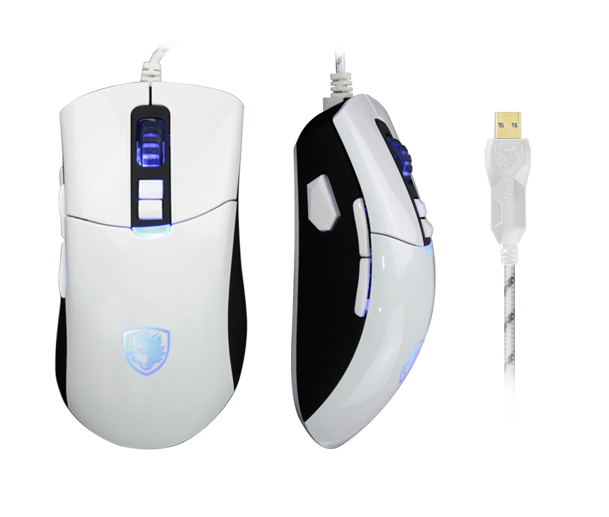 SADES GUNBLADE S16 RGB GAMING MOUSE USB WIRED CUSTOMIZABLE