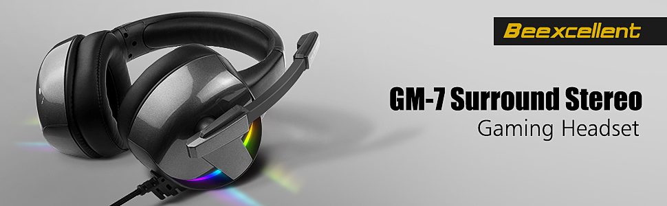 BEEXCELLENT GM-7 RGB GAMiNG HEADSET WiTH NOICE CANCELING MiC