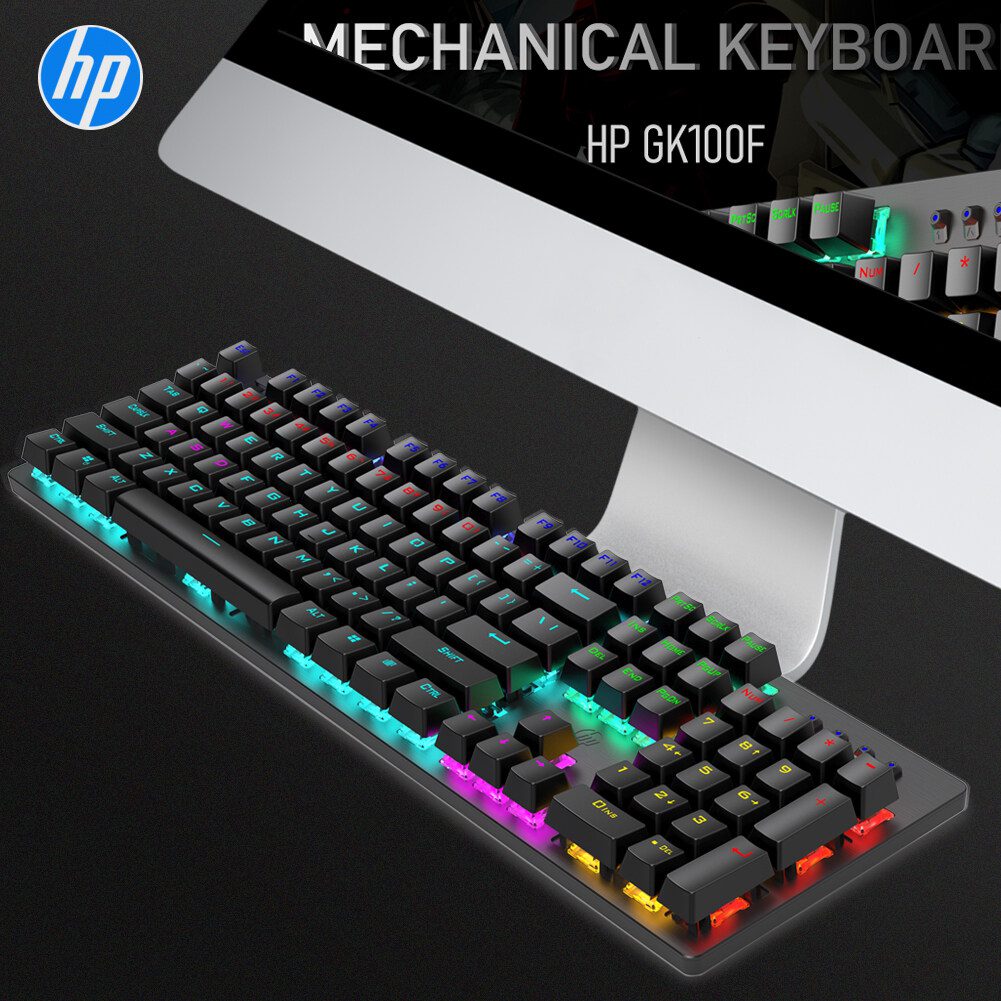RGB MECHANICAL GAMING KEYBOARD HP GK100 WITH BLUE SWITCH