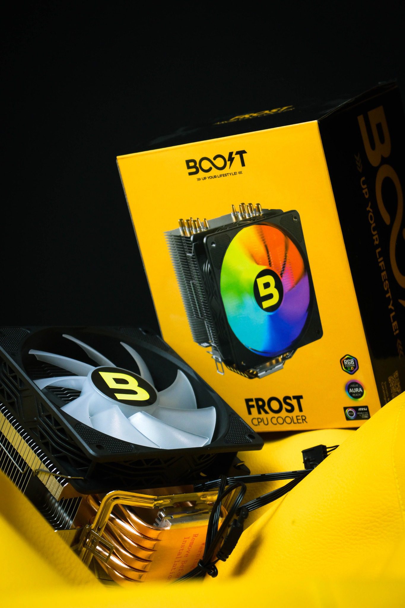BOOST FROST ARGB CPU COOLER WITH 6 COPPER HEAT PiPE CYLINDER