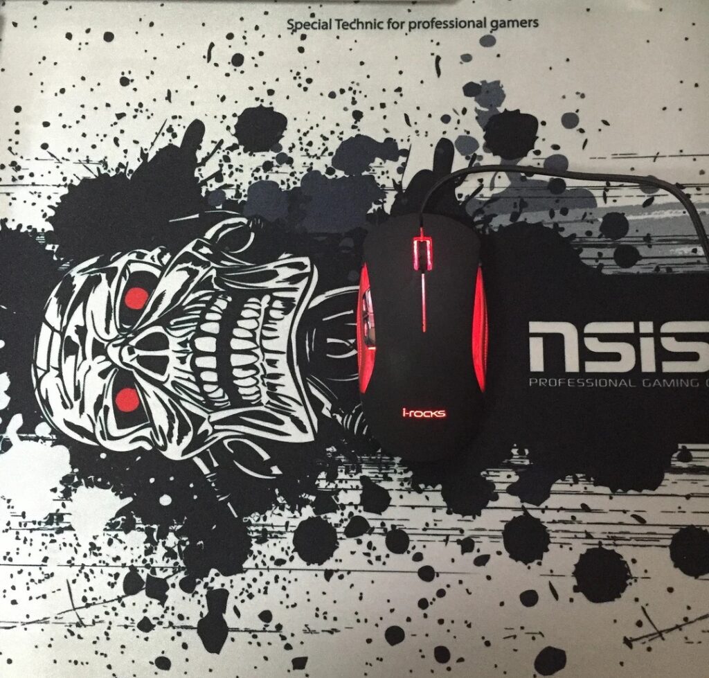 I-ROCKS IM6 WiRED USB RGB GAMiNG MoUSE BLACK WINGs BATTLE