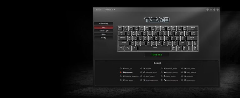TMKB T63 RGB WiRELESS MECHANiCAL GAMiNG KEYBOARD WHITE 60%