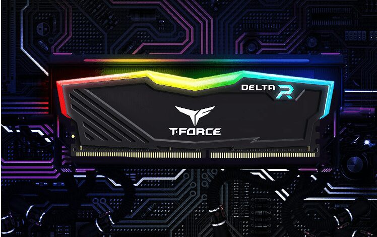 16GB DDR4 GAMiNG RAM 3600Mhz RGB T-FoRCE DELTA BLACK DESKTOP