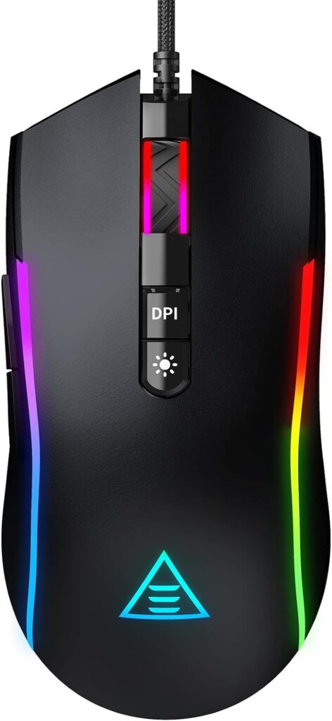 EKSA EM110 USB RGB GAMING MOUSE 8000 DPI PROGRAMMABLE MiCE