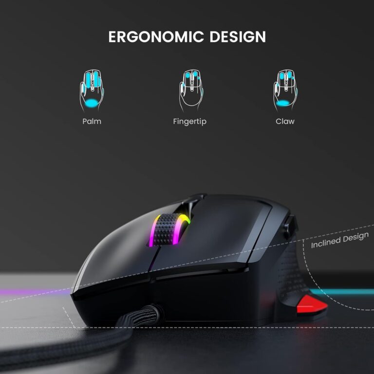 EKSA EM600 USB RGB GAMING MOUSE 12000 DPI PROGRAMMABLE MiCE