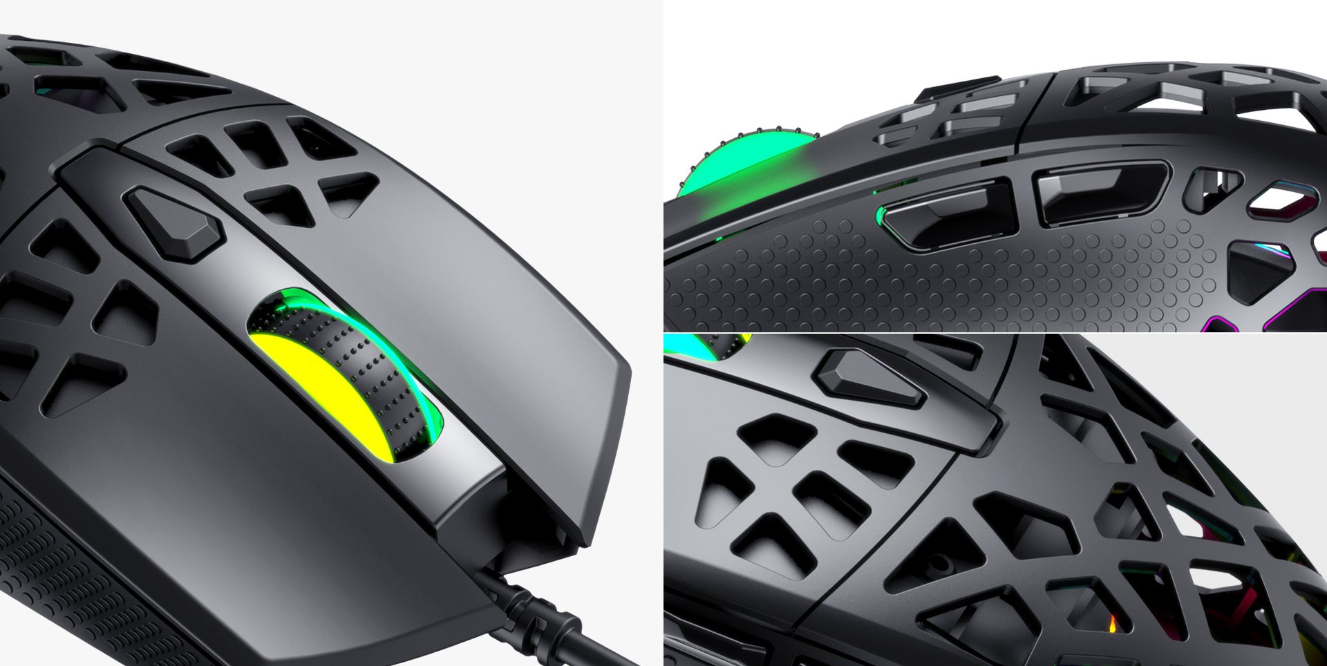 HAViT MS736 USB RGB GAMiNG MOUSE PROGRAMMABLE WiTH 10000DPI