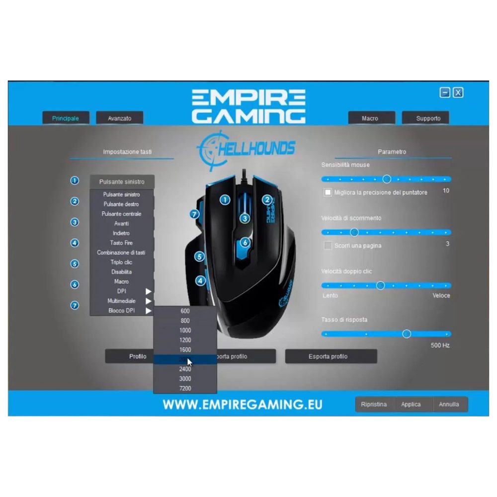 EMPIRE GAMiNG OE MO 807 USB RGB GAMiNG MOUSE WiTH7200 DPI