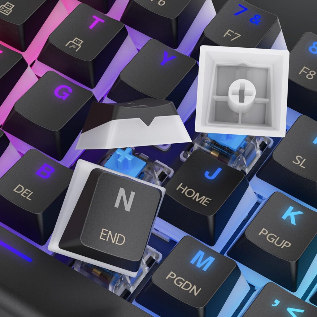 TEZARRE TK-63 Pro RGB WiRELESS MECHANICAL GAMING KEYBOARD Bk
