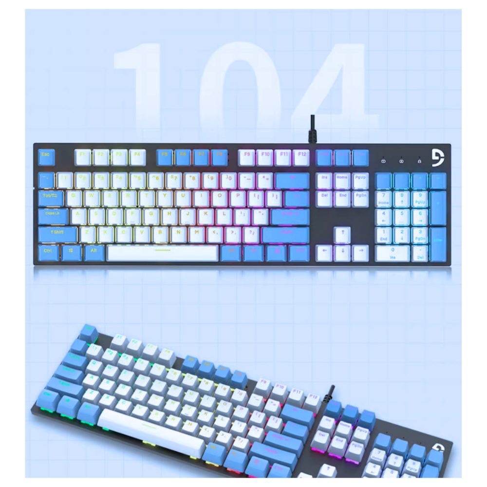 RGB MECHANICAL GAMING KEYBOARD FUHLEN K1 WiTH BLUE EDITION