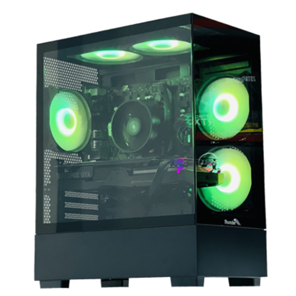 THUNDER BLACK FOX RGB GAMiNG CASE TGC-747 WiTH 3X ARGB FAN