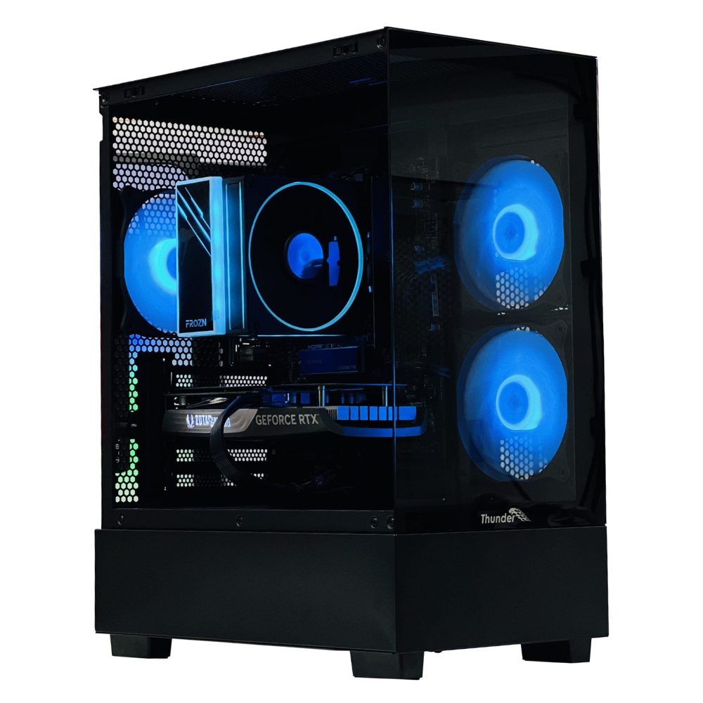 THUNDER BLACK FOX RGB GAMiNG CASE TGC-747 WiTH 3X ARGB FAN