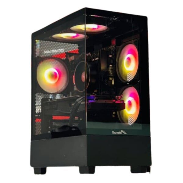 THUNDER BLACK FOX RGB GAMiNG CASE TGC-747 WiTH 3X ARGB FAN