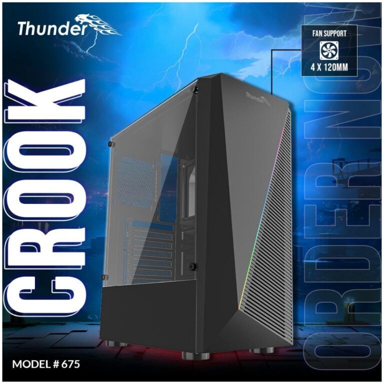 THUNDER CROOK RGB GAMiNG CASE TGC-675 ATX WiTH ARGB STRIP