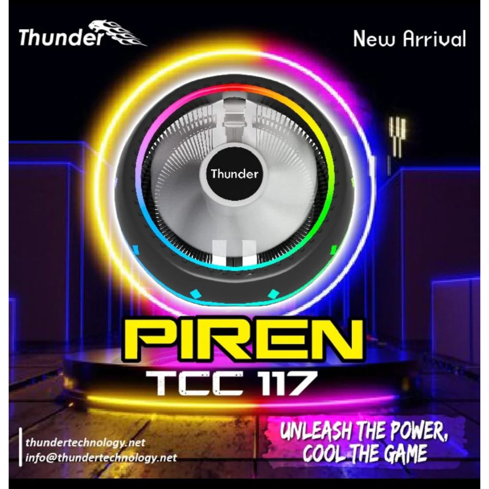 THUNDER PiREN RGB CPU COOLER RAINBOW TCC-120 INTEL & AMD