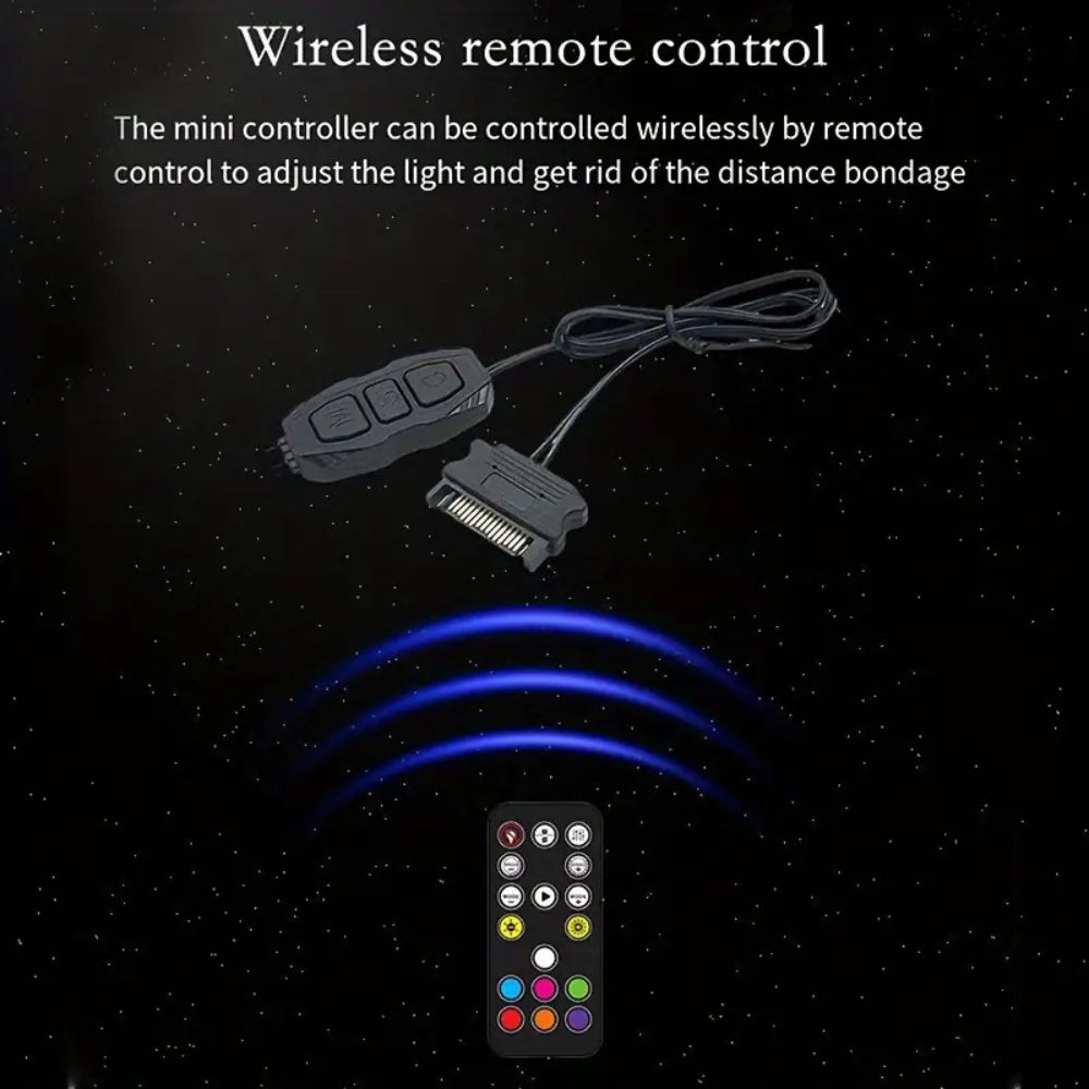 ARGB CONTROLLER 5V 3-Pin to SATA POWER SUPPLY WITH REMOTE