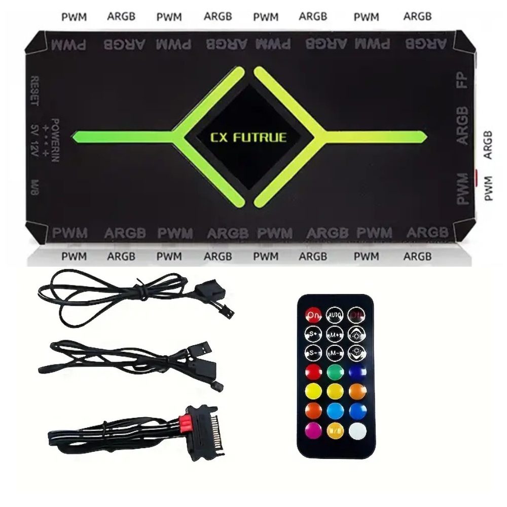 Rgb Controller Pc 5V 3 Pin To SATA ARGB Controller Cable Mini Control ...
