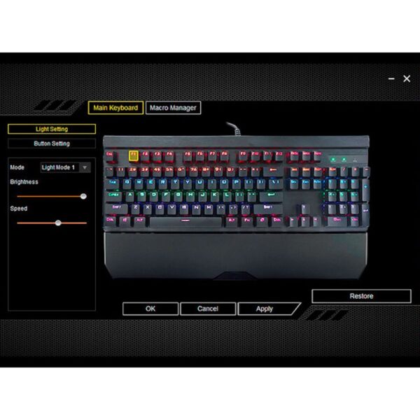 SVEN KB-G9500 RGB MECHANiCAL GAMiNG KEYBOARD BLUE SWiTCH